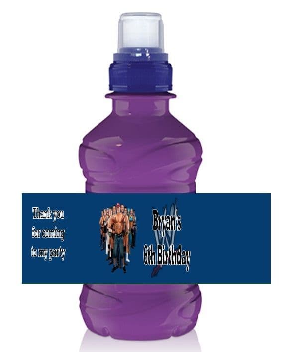 Wrestlemania WWF Bottle Label Wrapper