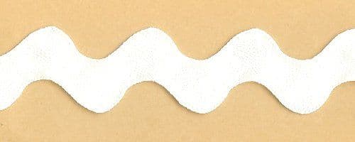 Mega Jumbo Ric Rac - White