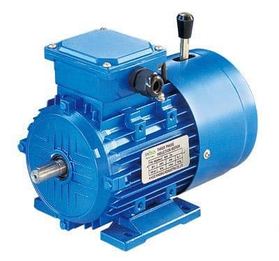 Amtecs 1 1kw 4 Pole 3 Phase Induction Brake Motor C/W Hand Release AMA-B90S