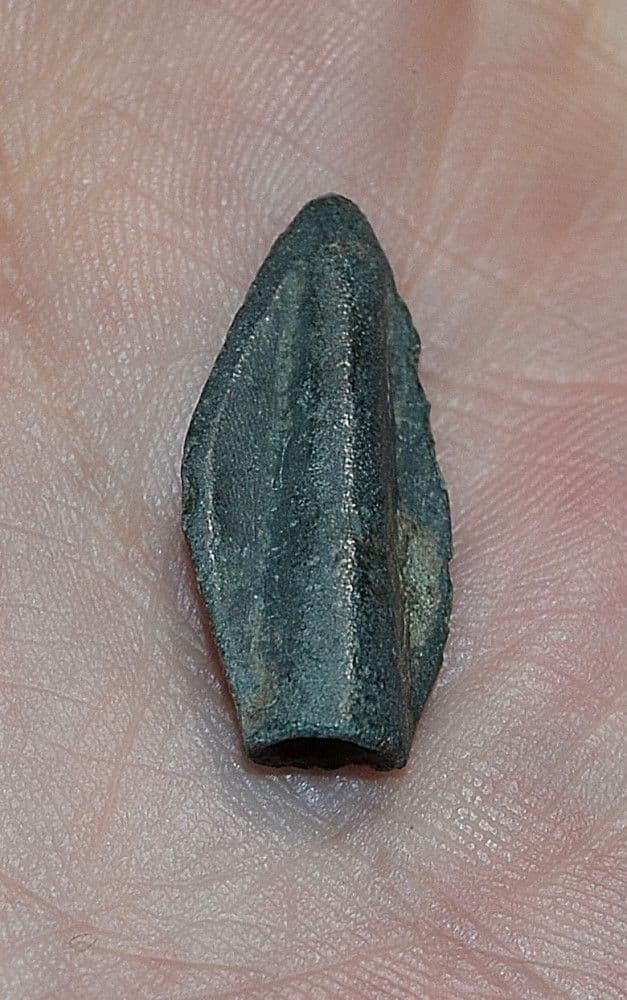 A good Ancient Greek bronze "Bi-lobe" socketed arrowhead SOLD