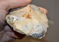 A good sized and attractive Upper Paleolithic flint "Piriform" Teardrop ...