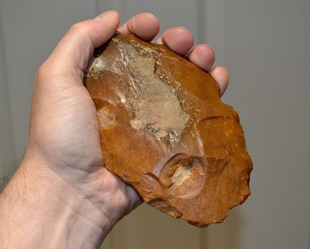A huge excellent and attractive Mid-Paleolithic Ovate flint hand axe ...