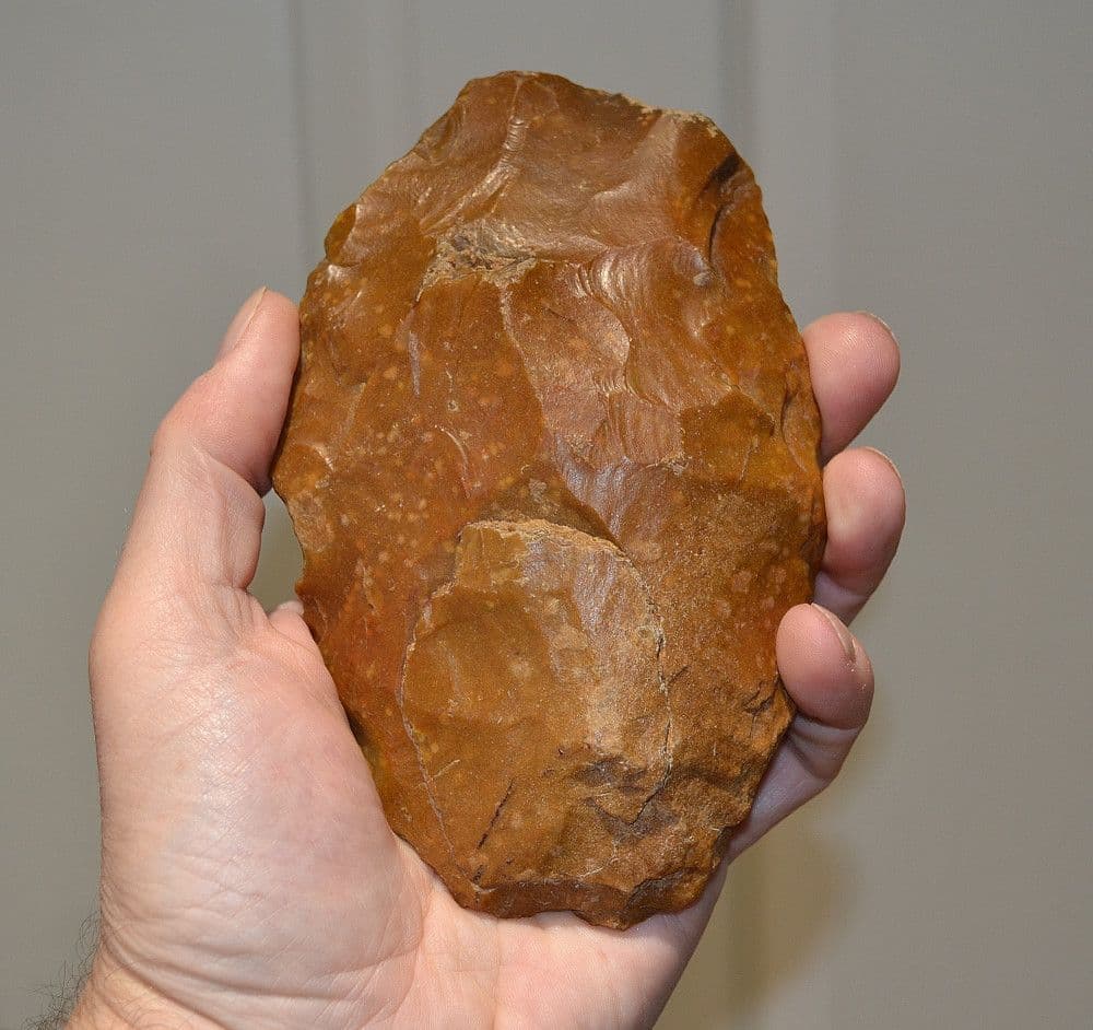 A huge excellent and attractive Mid-Paleolithic Ovate flint hand axe ...
