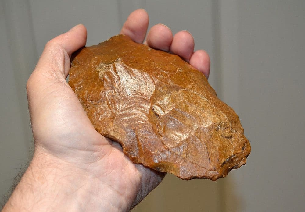 A huge excellent and attractive Mid-Paleolithic Ovate flint hand axe ...