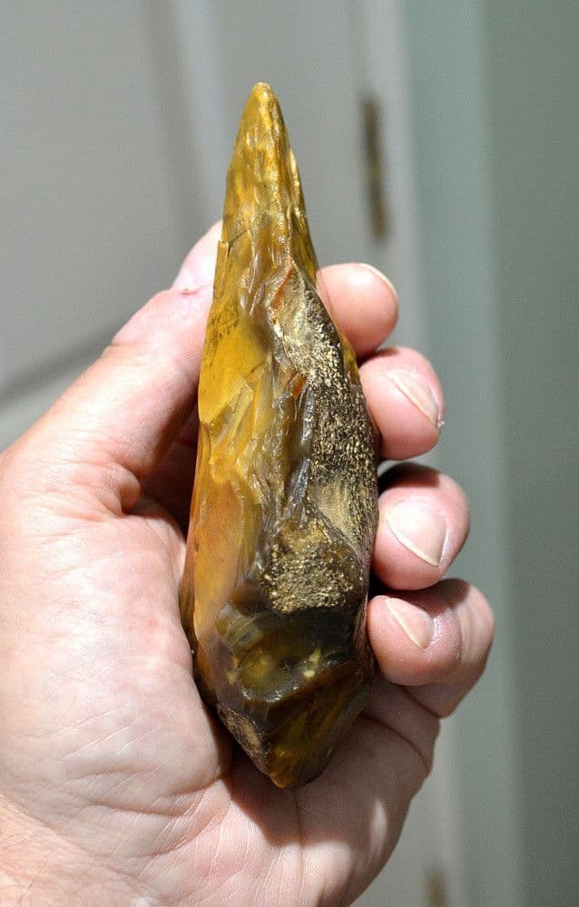 A large & beautiful Early Paleolithic hand axe from Sussex found 26/04 ...