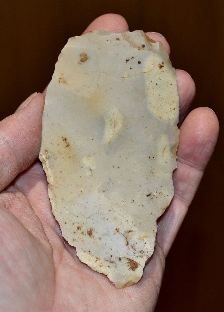A large excellent and nicely worked Palaeolithic Neanderthal Ovate ...