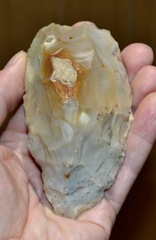 A large excellent and nicely worked Palaeolithic Neanderthal Ovate ...