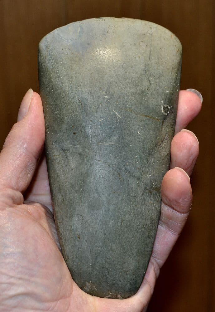 A large & excellent Neolithic "Langdale Tuff" polished stone axe ...