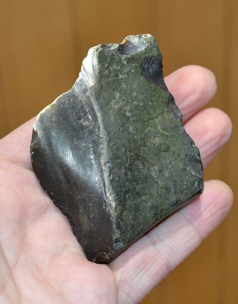 A large Neanderthal Textbook "Levallois" flint flake scraper tool Kent SOLD