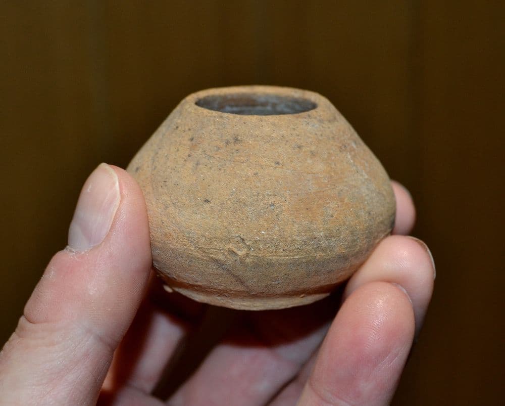 A lovely little Ancient Greek redware terracotta pot Apulia Southern ...