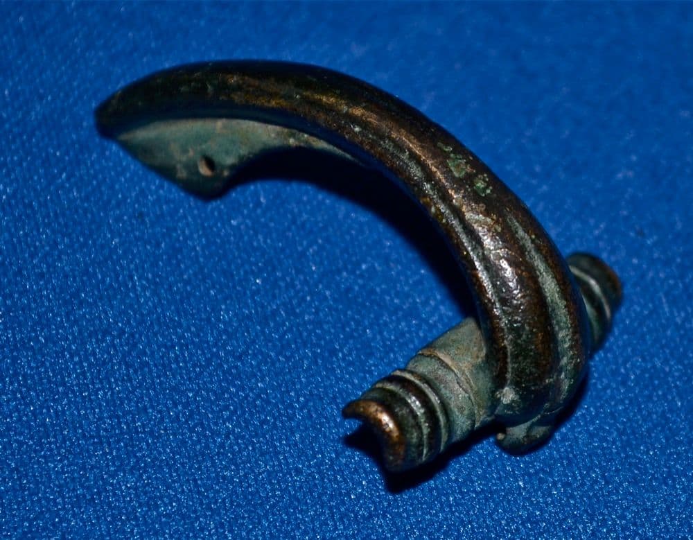 A nice Roman bronze "Dolphin" fibula brooch SOLD