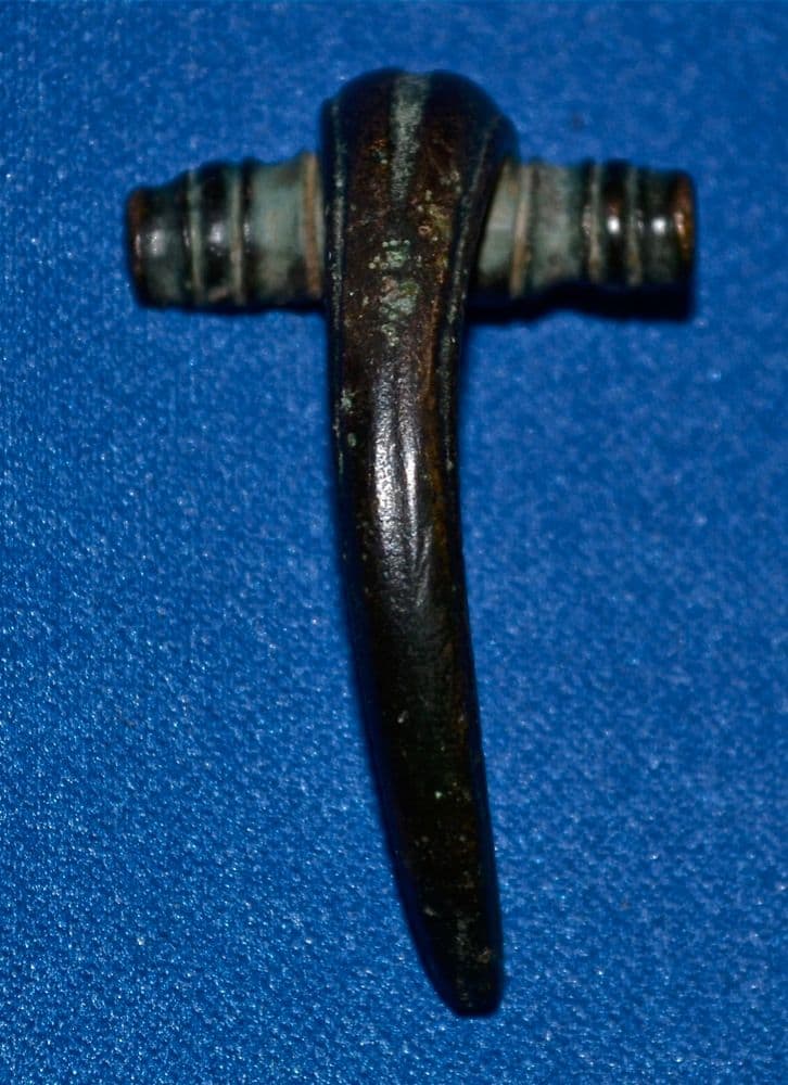 A nice Roman bronze "Dolphin" fibula brooch SOLD