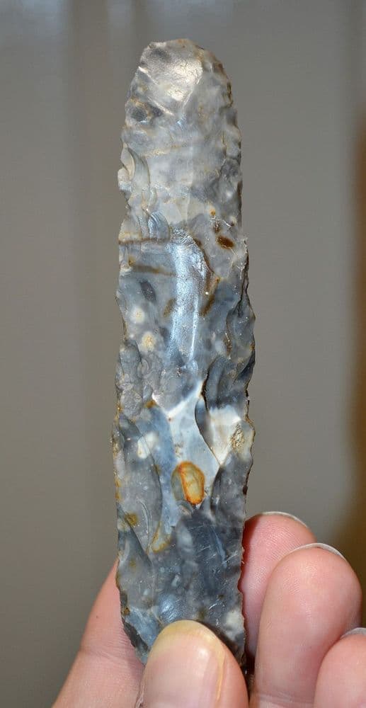 A particularly large well worked and excellent Neolithic flint fabricator from Lakenheath ...