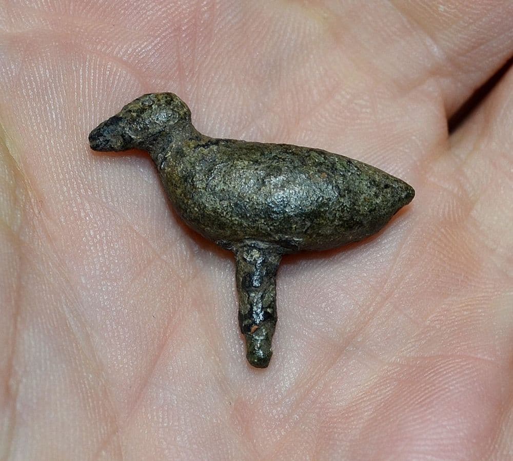 A pleasant and good sized Roman bronze Bird shaped bronze terminal from ...