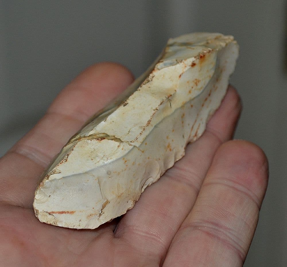 A pleasant and nicely worked Mesolithic flint "Tranchet" Adze St Albans ...