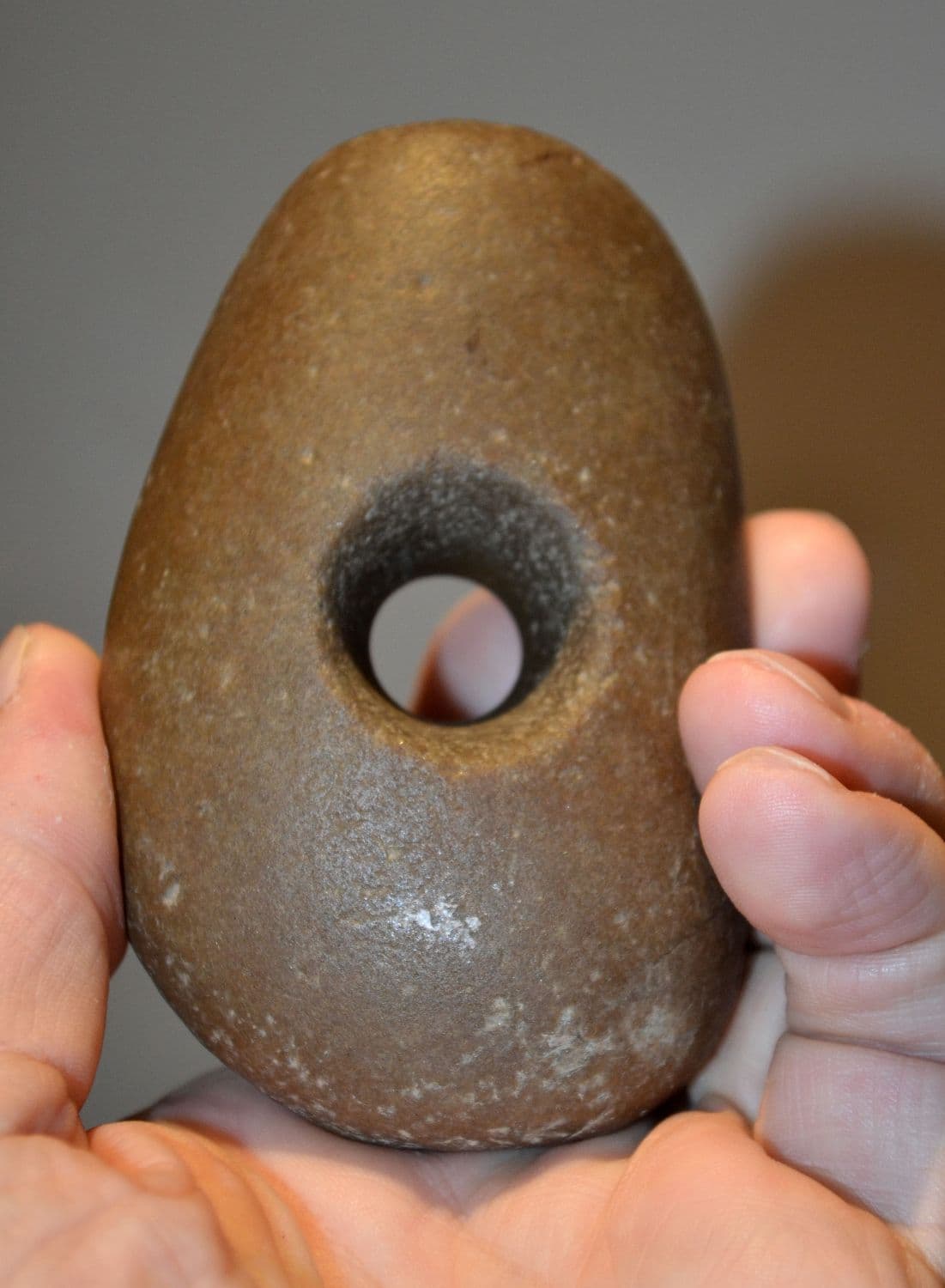 A rare and excellent Neolithic pebble Mace Head from Dorset SOLD