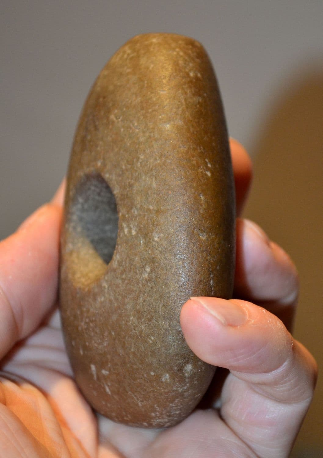 A rare and excellent Neolithic pebble Mace Head from Dorset SOLD