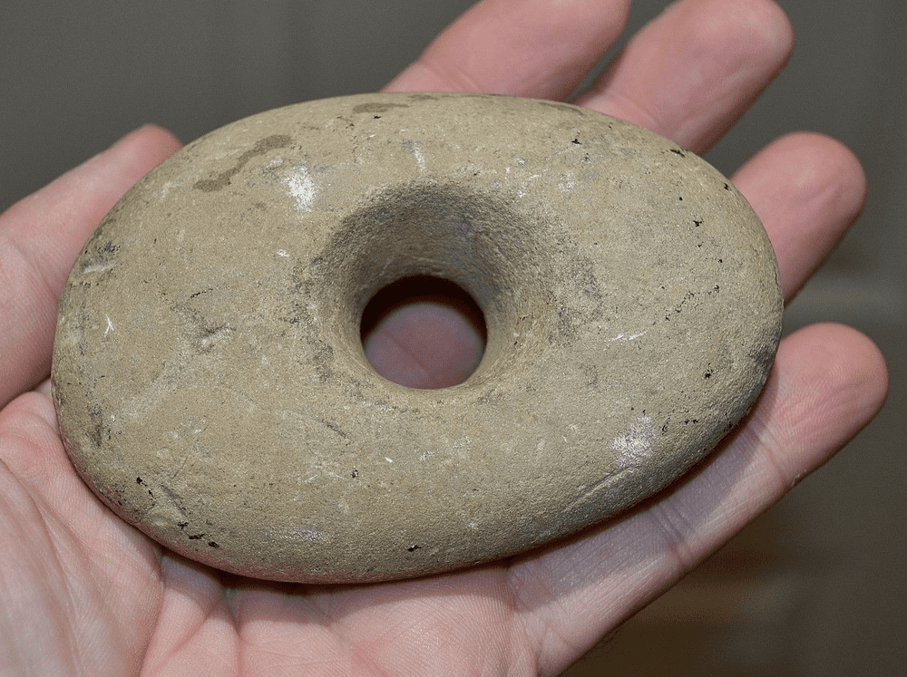 A rare and excellent Neolithic Tribal Chieftains carved bored and ...