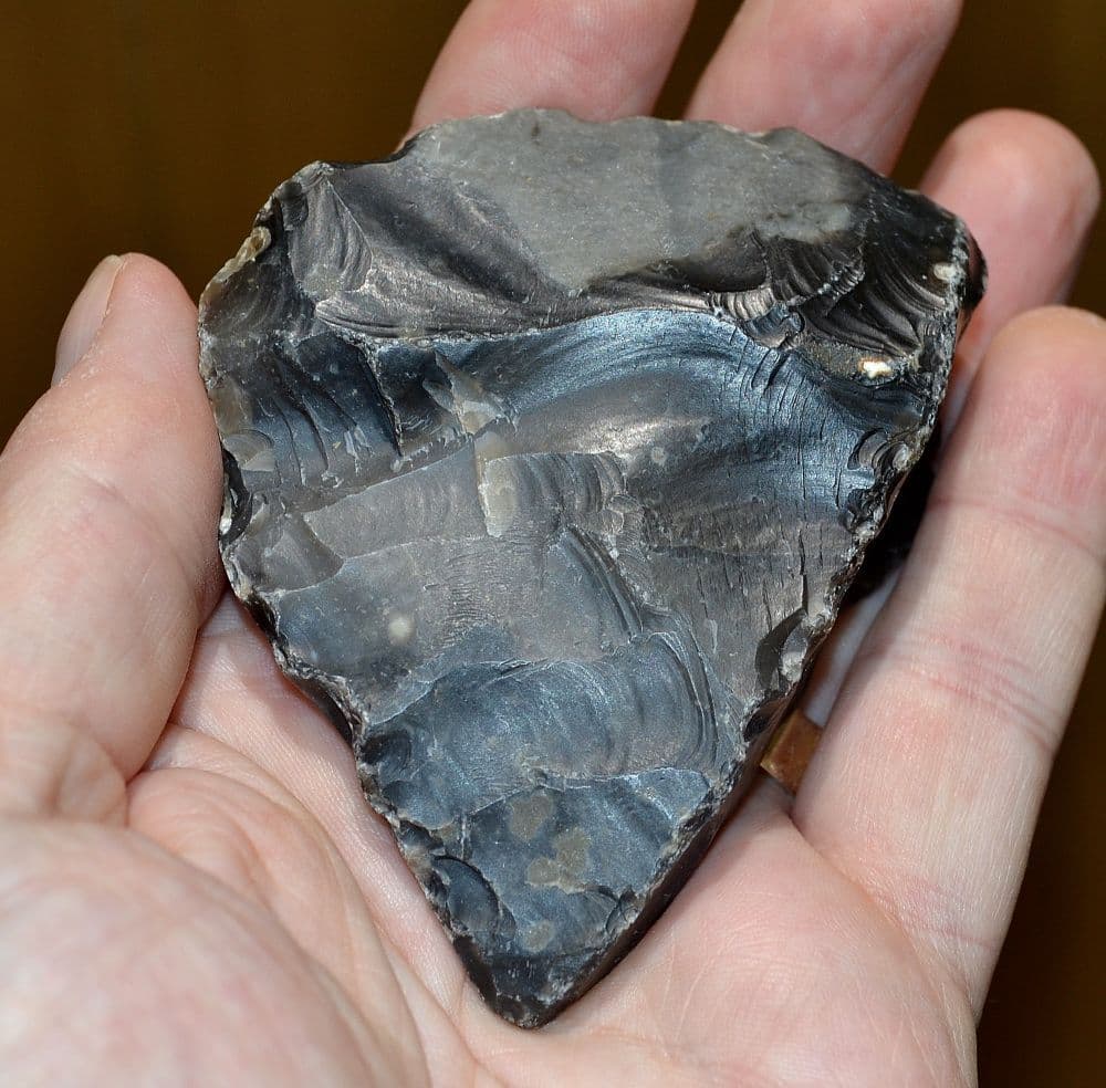 A Rare & Early Lower Paleolithic Pointed flint hand axe Happisburgh ...