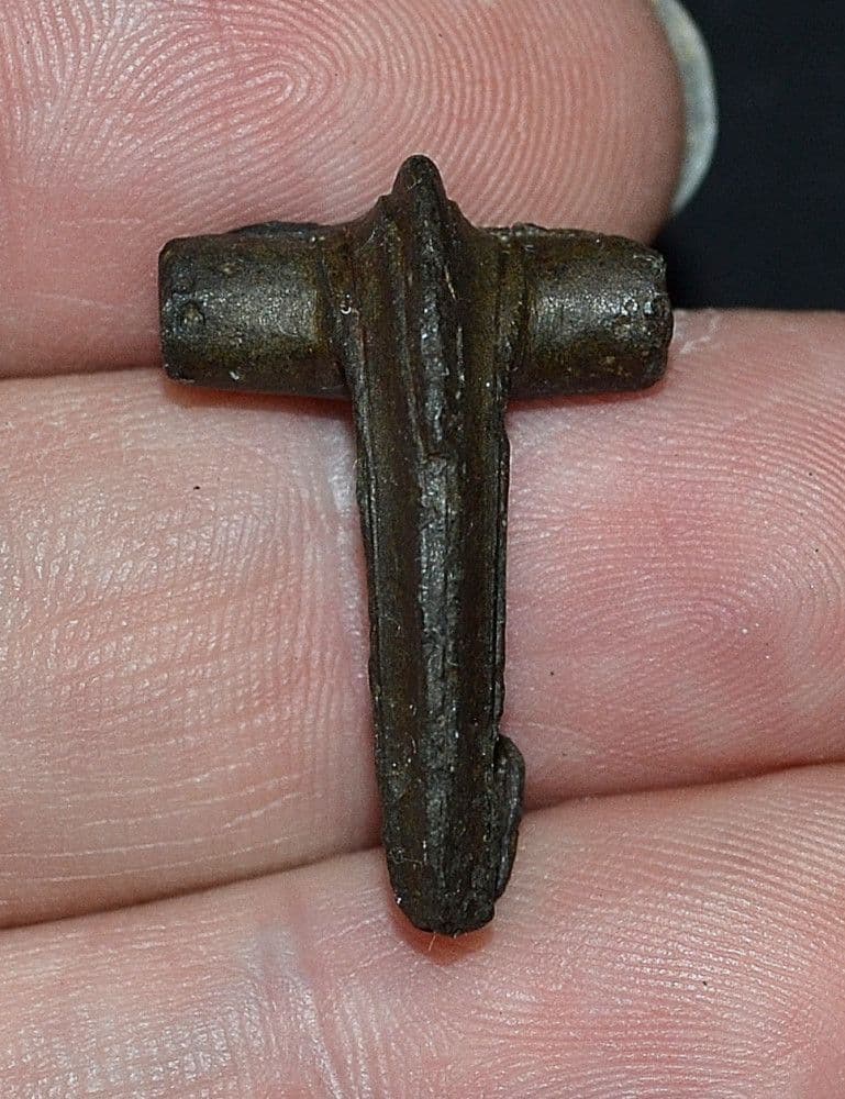 A small but excellent Roman bronze "Dolphin" Fibula / Brooch Yorkshire SOLD