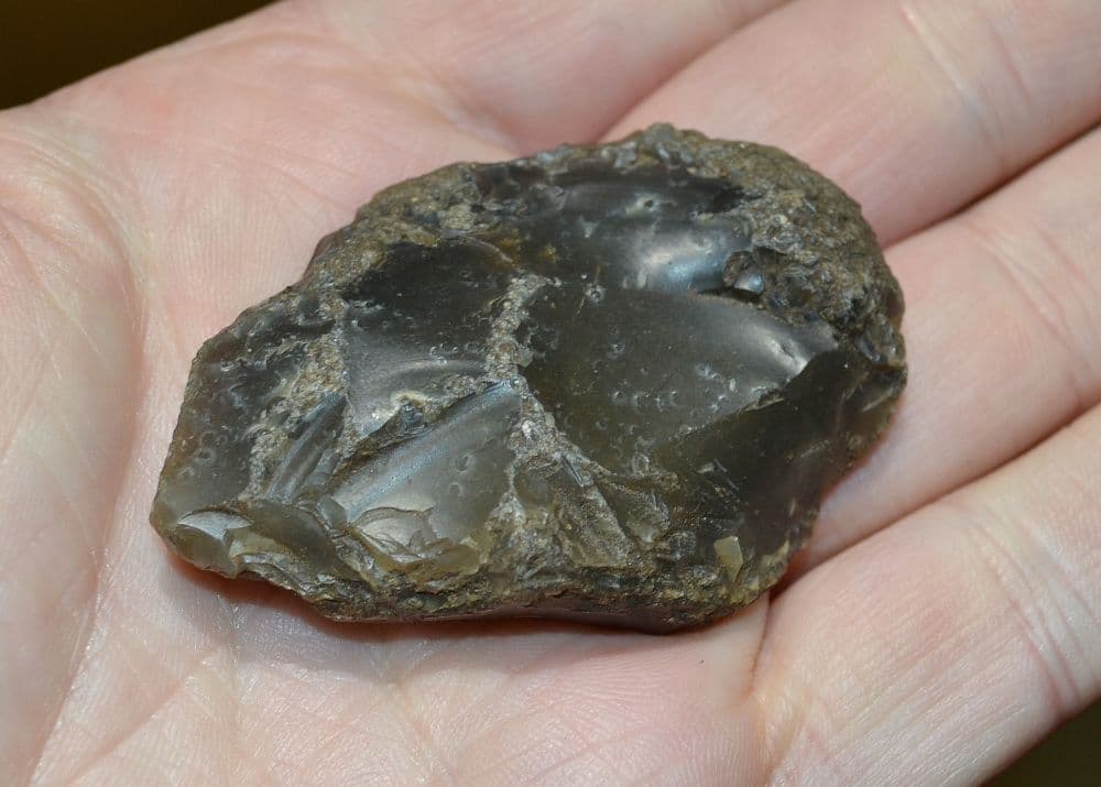 A small Paleolithic Neanderthal unifacial flint Spear tip Lynford ...