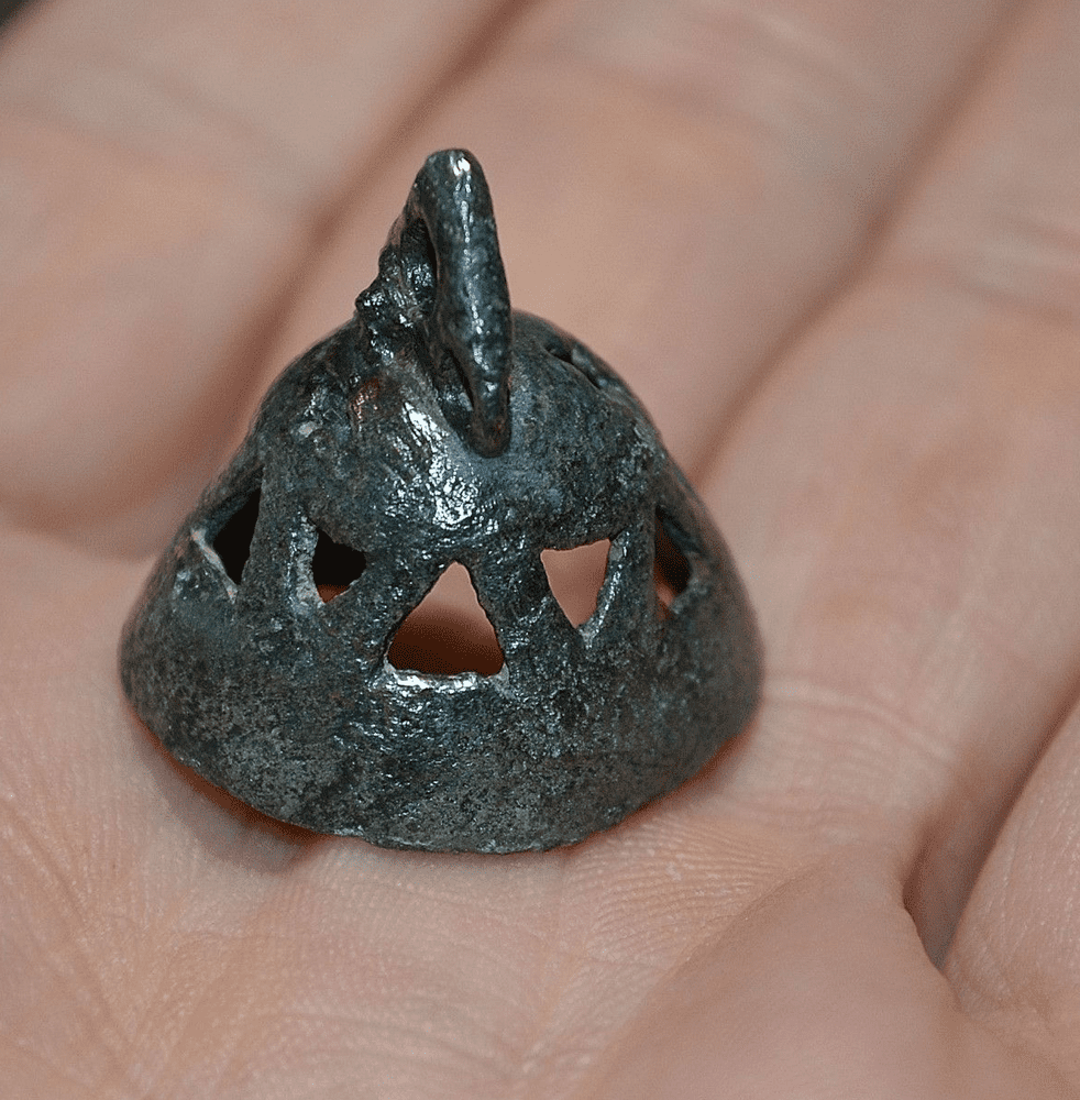 A small scarce and unusual Anglo Saxon bronze ornate open-work bronze ...