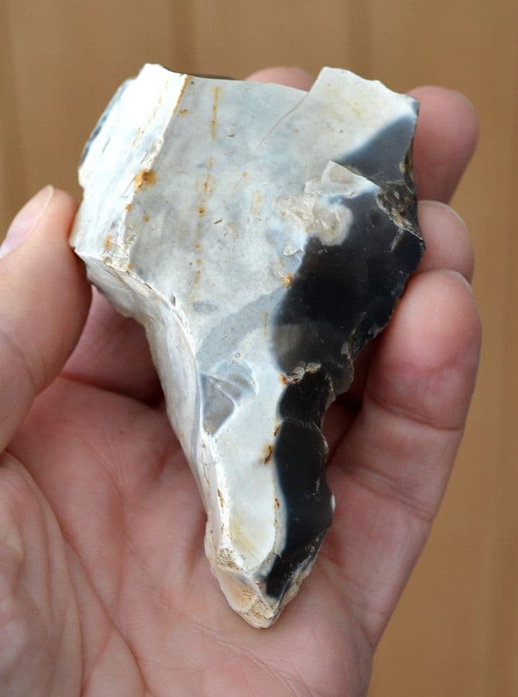 An excellent and scarce Lower Palaeolithic "Small Ficron" flint hand ...