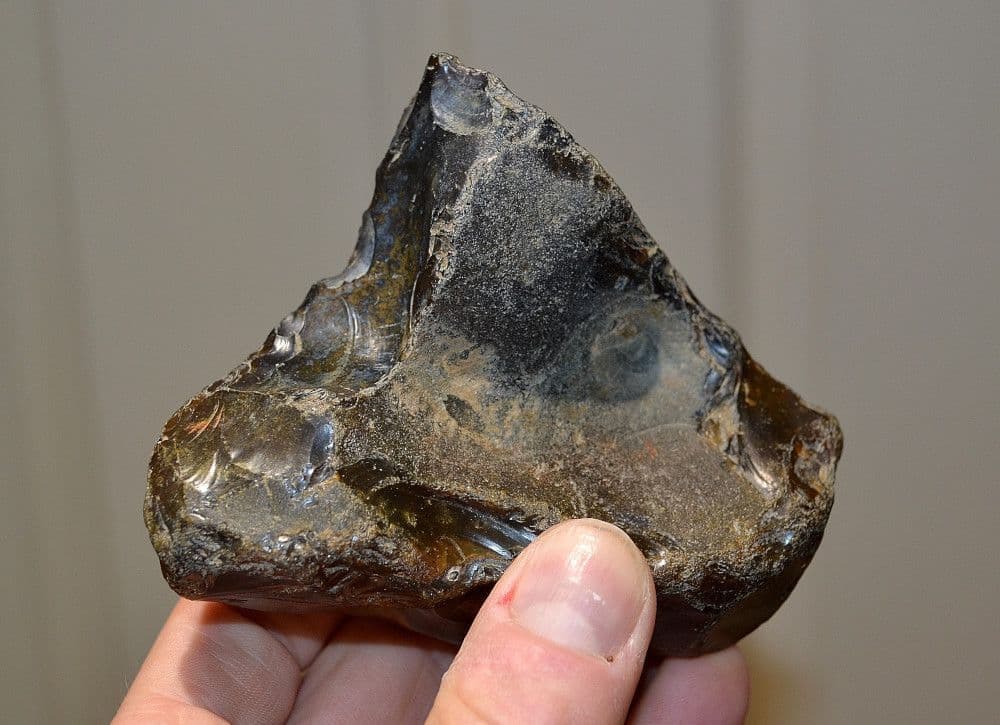 An excellent Early Paleolithic "Clactonian" pointed hand axe Nacton ...