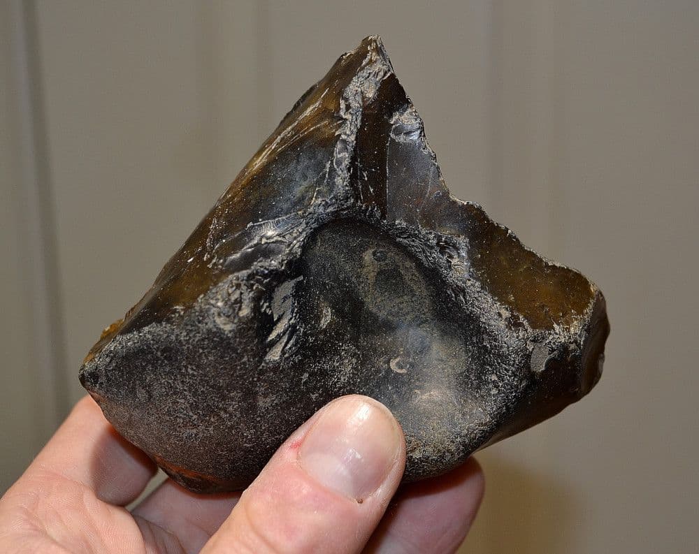 An excellent Early Paleolithic "Clactonian" pointed hand axe Nacton ...