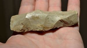 An excellent Mesolithic flint "Tranchet" Adze from North Yorkshire SOLD