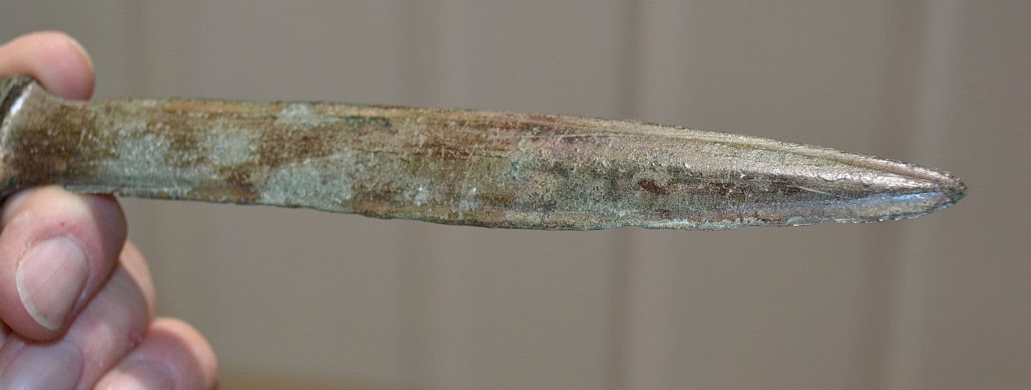 An extremely rare Late Bronze age bronze socketed knife / dagger from ...