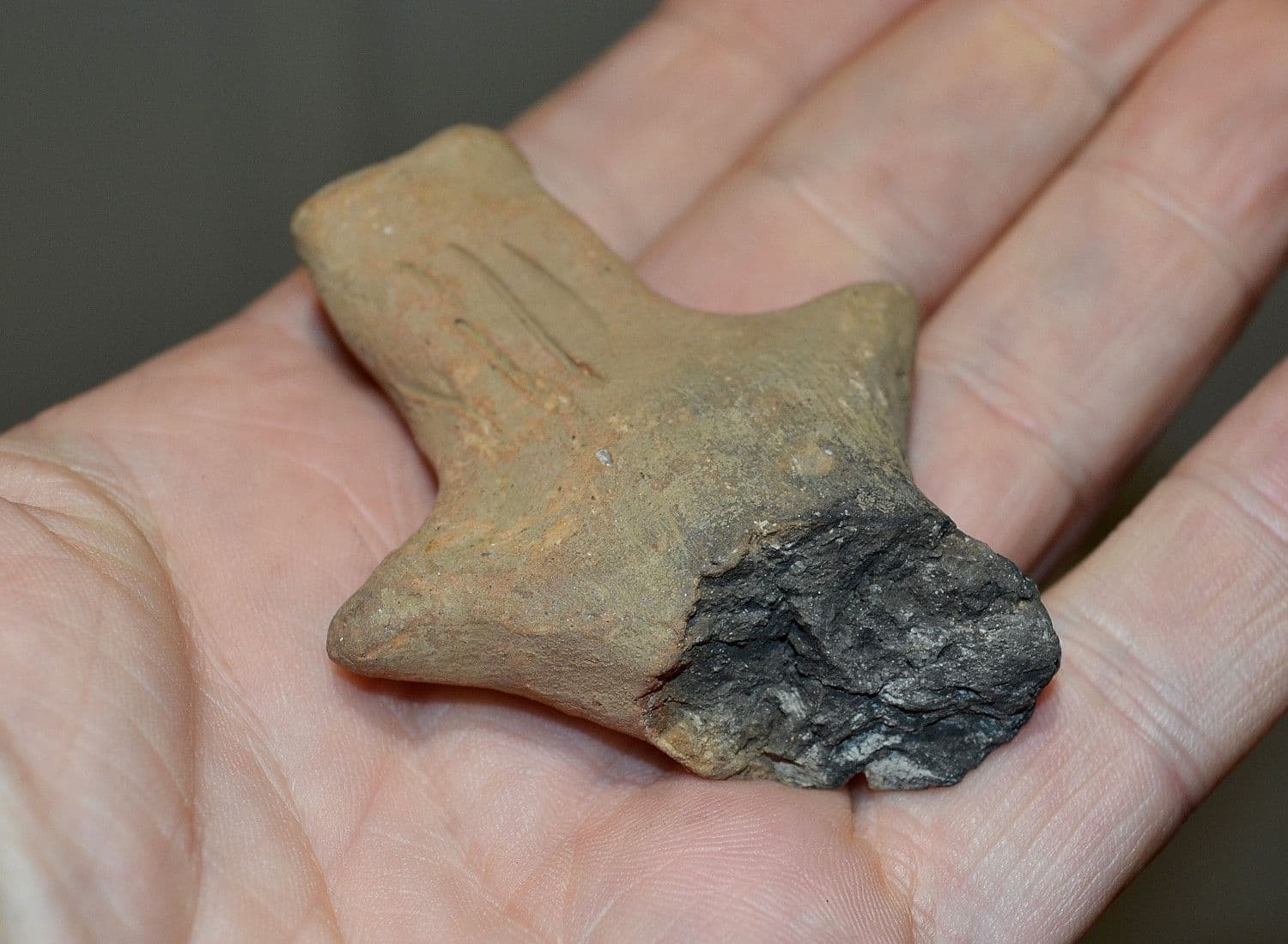 The upper major section of a very rare and well styled "Vinca Culture ...