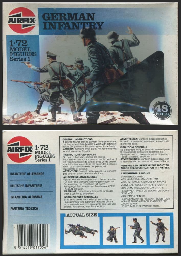 Airfix 1 72 scale Plastic Models 01705 WWII German Infantry