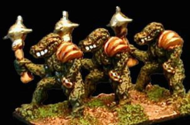 Alternative Armies 15mm Fantasy HOT44 Greater Lizardmen with Mace x 12