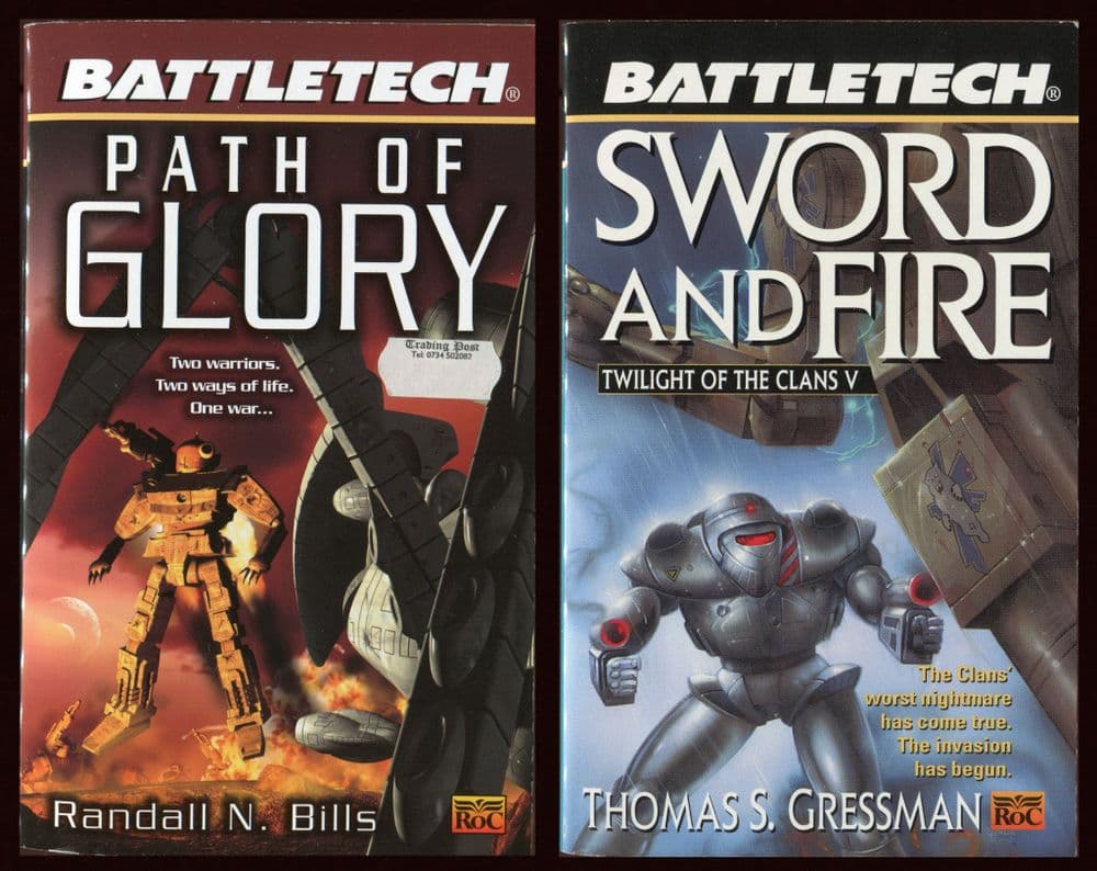 Battletech Novels Path of Glory & Sword and Fire 2 books