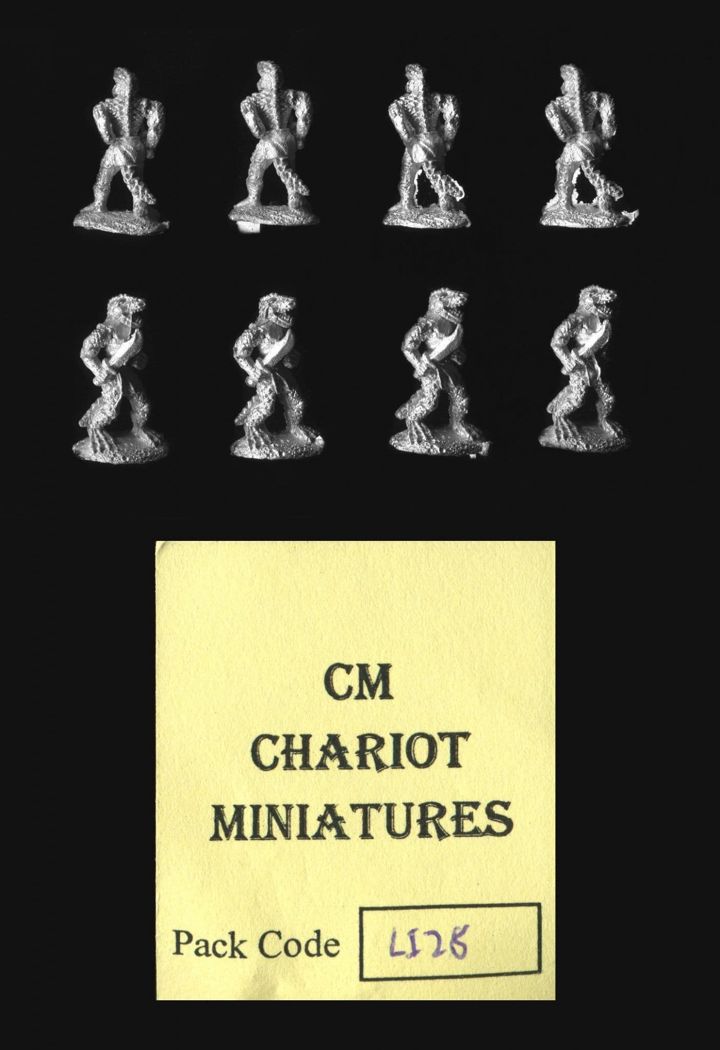 Chariot Miniatures 15mm Fantasy LIZ08 Lizardmen with Short Swords x 8