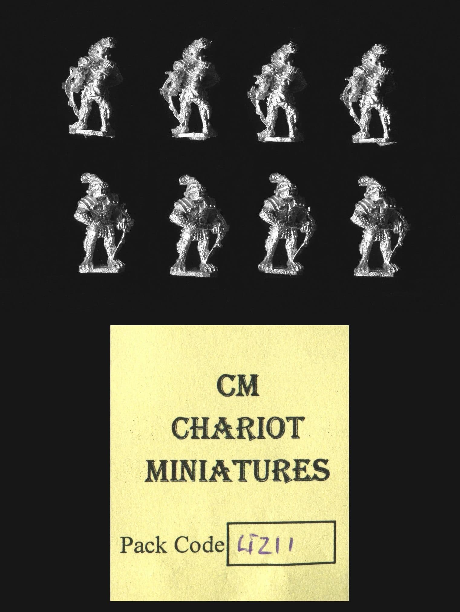 Chariot Miniatures 15mm Fantasy LIZ11 Lizard Armoured Crossbowmen x 8
