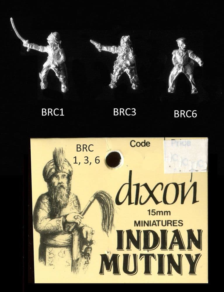 Dixons 15mm Indian Mutiny 1857-1858 BRC British Cavalry Commanders x 3 ...