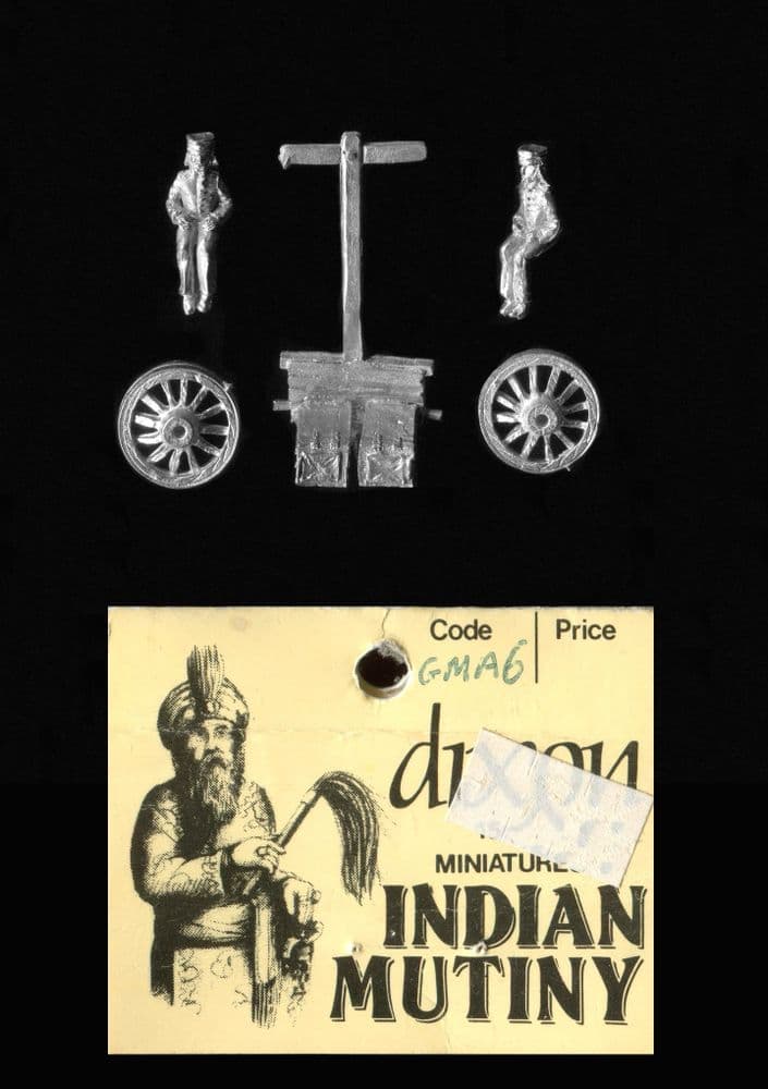 Dixons 15mm Indian Mutiny 1857-1858 GMA6 British Limber & 2 Seated Riders