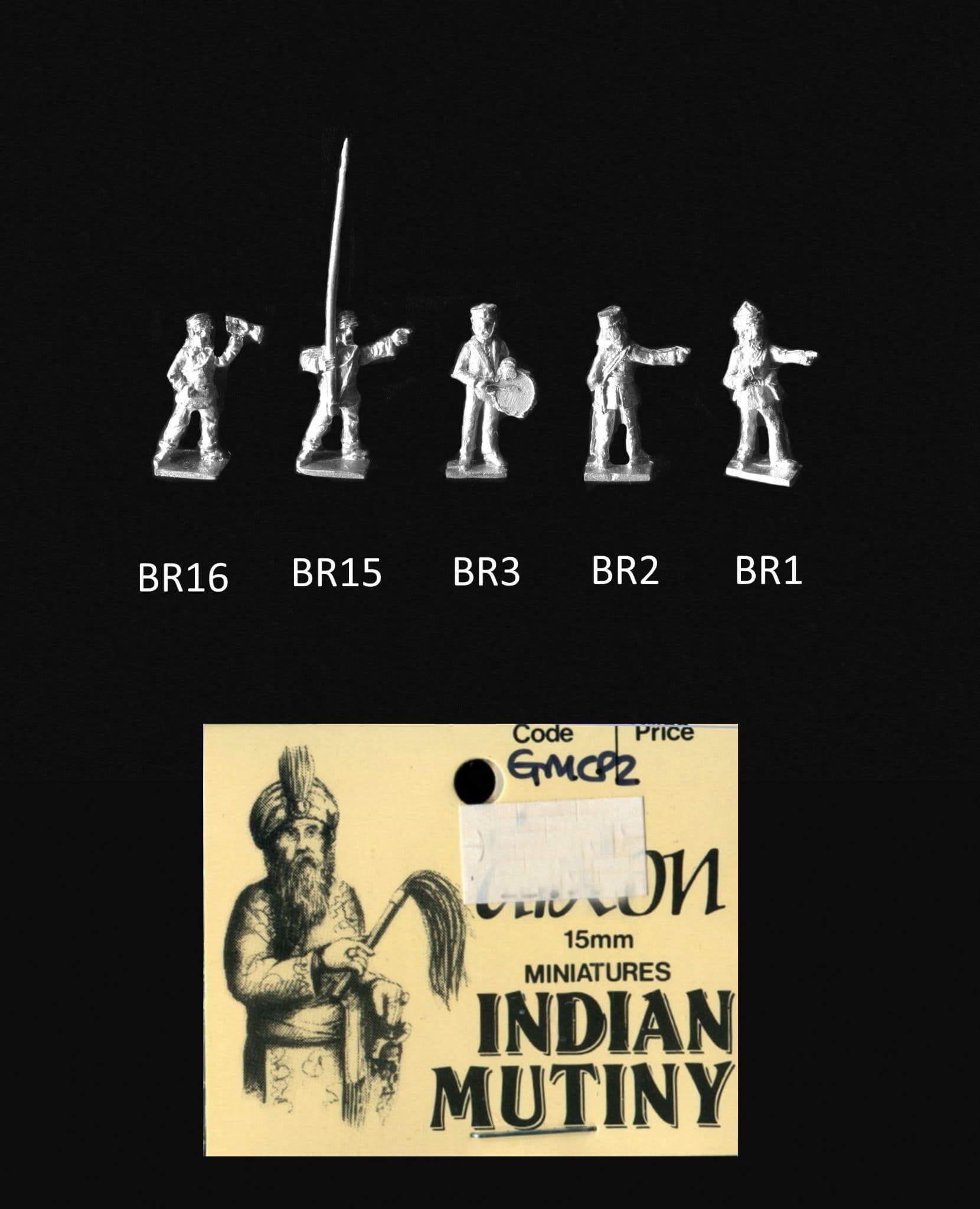 Dixons 15mm Indian Mutiny 1857-1858 GMCP2 British Command Pack x 5 diff ...