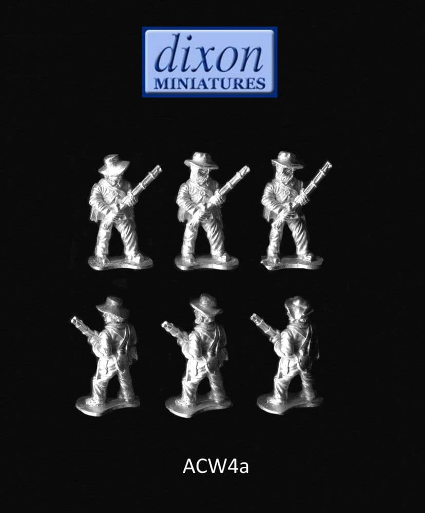 Dixons 25mm/28mm ACW ACW004a Infantry Standing Sentinel Hat x 6