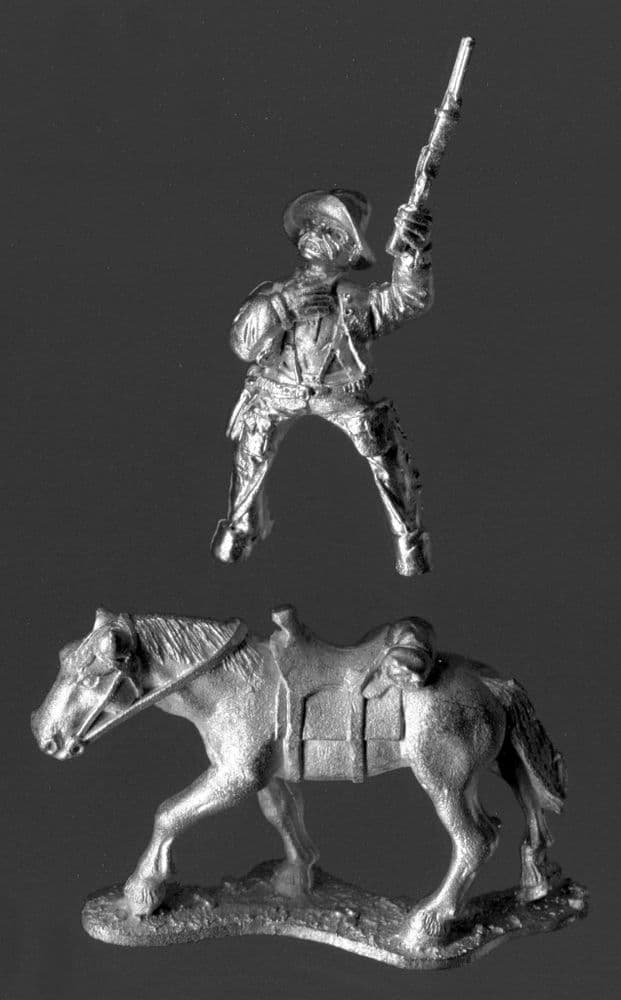 Dixons 25mm/28mm Old West MWG08 Mounted Cowboy/Gunfighter Falling ...
