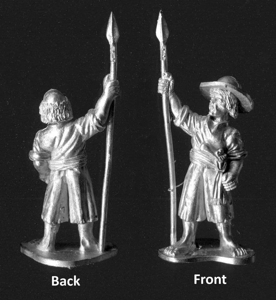 Dixons 25mm/28mm Pirates PT12 Pirate standing with Boarding Pike x 1 fig
