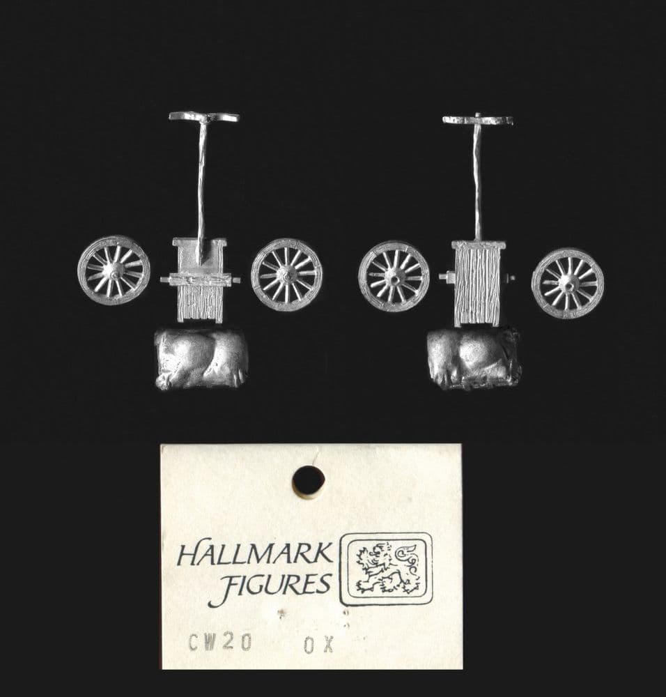 Hallmark 15mm Carts & Wagons CW20 Ox Loaded Tumbril spoked wheels Ox ...