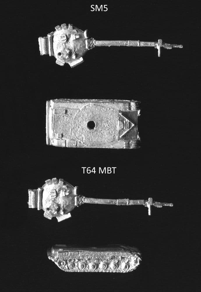 Heroics & Ros 6mm 1/300 Modern Soviet SM05 T-64 MBT x 2