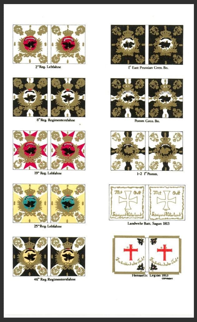 HQ Standards Napoleonic 25mm Flag Sheets Prussian 1 sheet