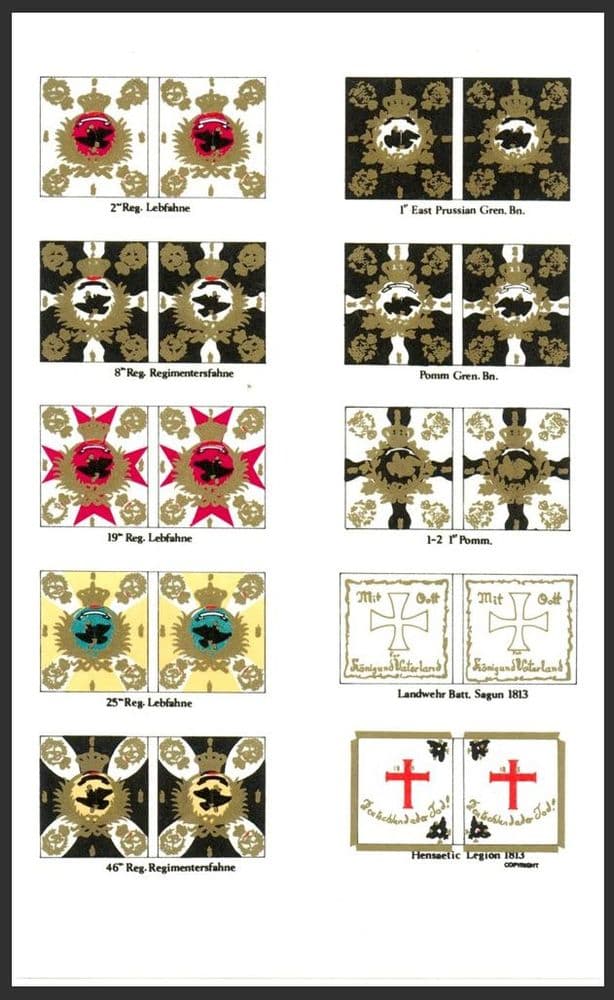 HQ Standards Napoleonic 25mm Flag Sheets Prussian 1 sheet