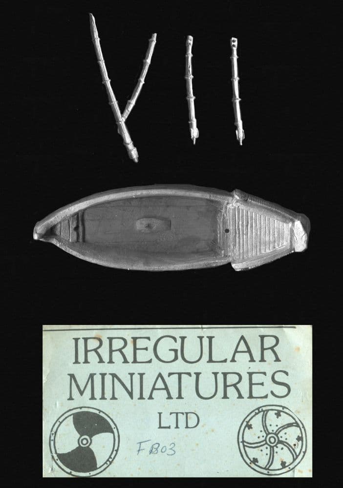 Irregular Miniatures 1/300 scale 6mm FB03 Elven Sailing Boat