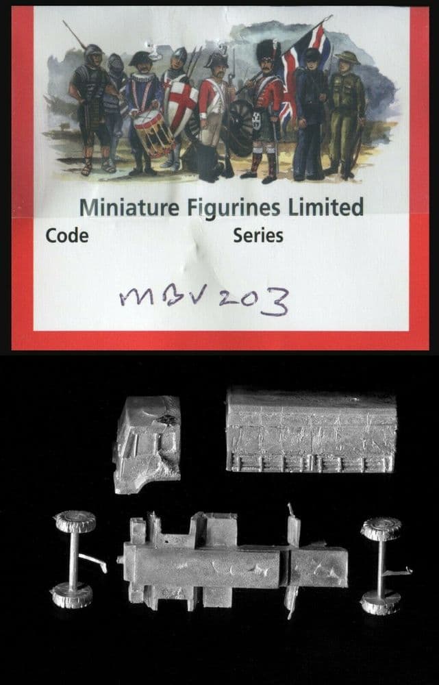 Minifigs 10mm/12mm Modern British MBV203 Leyland Daf 4 ton Truck x 1