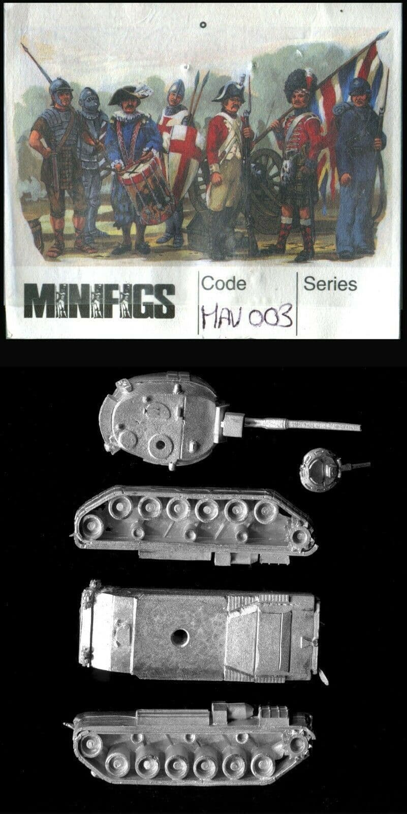 Minifigs 10mm/12mm Modern US MAV003 M60A1 Main Battle Tank x 1